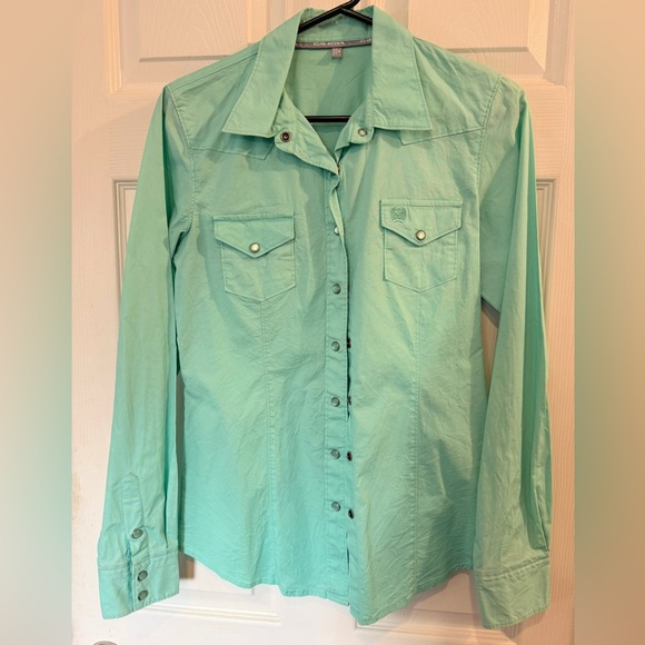 Cinch | Tops | Cinch Turquoise Rodeo Shirt | Poshmark